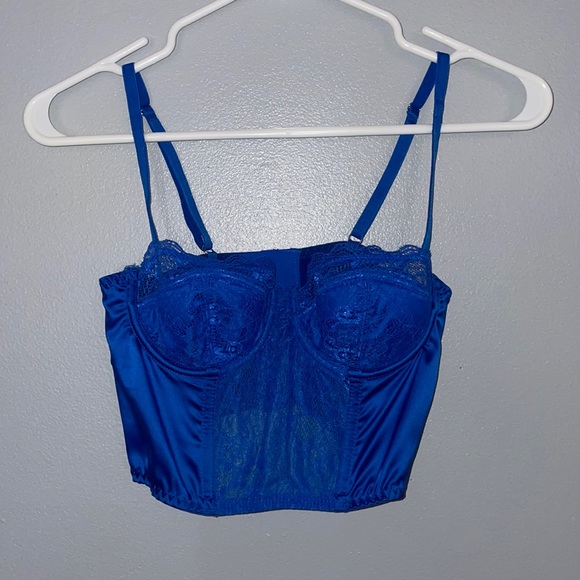 Primark | Tops | Sexy Royal Blue Lace Corset Party Top | Poshmark